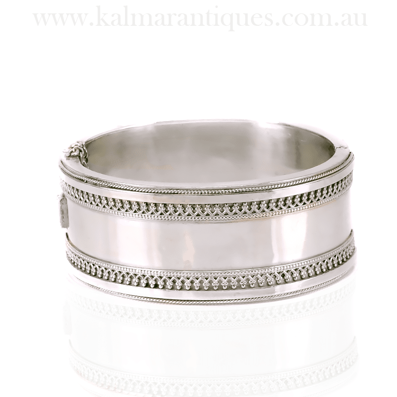 Sterling Silver Victorian Bangle